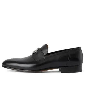 Gucci Interlocking G Leather Loafers - Black