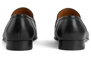 Gucci Interlocking G Leather Loafers