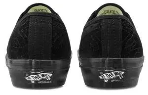 VANS Og Authentic Lx Velvet Embroidery Leopard Sneakers - Black