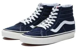 VANS Sk8-hi High Top Sneakers - Blue/white