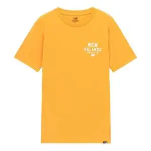 NEW BALANCE Round Neck Sports Tee Asia Sizing 'yellow