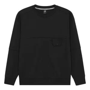 NEW BALANCE Crewneck Sweatshirt With Pocket Detail - Black