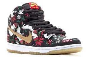 Nike X Concepts Sb Dunk High Premium "ugly Christmas Sweater