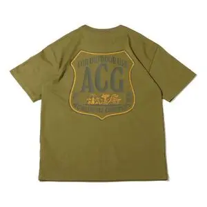 Nike Solid Color Alphabet Logo Printing Casual Round Neck Short Sleeve Green T-shirt - Default Color