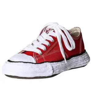 Mihara Yasuhiro Peterson 23 Og Sole Canvas Low Top Sneakers - Red