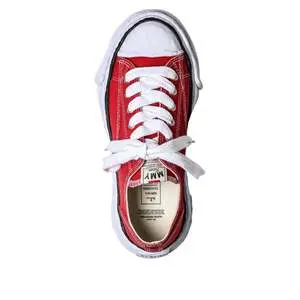 Mihara Yasuhiro Peterson 23 Og Sole Canvas Low Top Sneakers - Red
