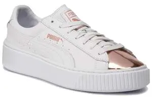 PUMA Basket Platform Metallic Sneakers