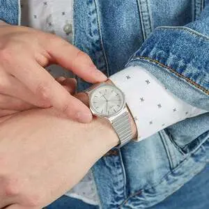 Casio Quartz Analog Watch With Stainless Steel Band - Silver