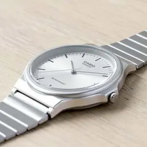 Casio Quartz Analog Watch With Stainless Steel Band - Silver