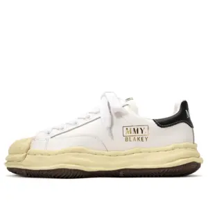 Mihara Yasuhiro Blakey Vl Og Sole Leather Low-top Sneaker - White/black