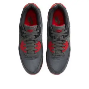 Nike Max 90 "smoke Grey Fire Red - Black/smoke Grey/iron Grey