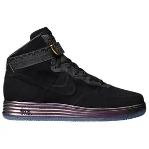 Nike Lunar Force 1 Lux Bhm Qs High-top Sneakers - Black/black