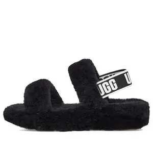 UGG Oh Yeah Thick Sole Sandals - Black