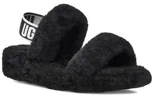 UGG Oh Yeah Thick Sole Sandals - Black