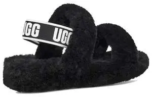 UGG Oh Yeah Thick Sole Sandals - Black