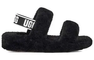 UGG Oh Yeah Thick Sole Sandals - Black