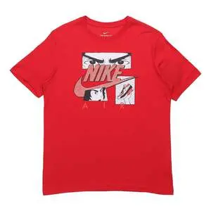 Nike Cartoon Printing Sports Round Collar Male - Red