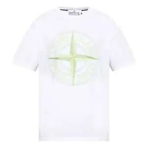 Stone Island Logo Print T-shirt