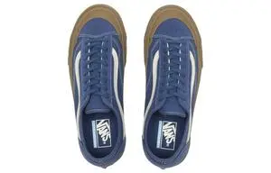 VANS Style 36 Casual Skateboarding Shoes Blue - Blue/brown