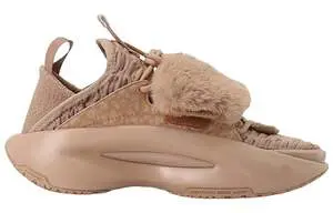 LI-NING Yunyou Low Sneakers With Fur Detailing - Tan/brown