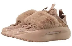 LI-NING Yunyou Low Sneakers With Fur Detailing - Tan/brown