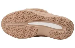 LI-NING Yunyou Low Sneakers With Fur Detailing - Tan/brown