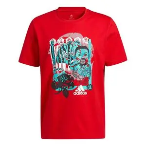 Adidas Short Sleeve Graphic T-shirt - Light Red