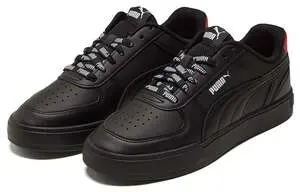 PUMA Caven Logomania Low Top Sneakers - Black/red