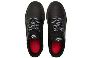 PUMA Caven Logomania Low Top Sneakers - Black/red