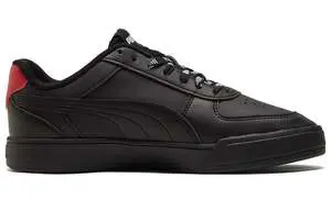 PUMA Caven Logomania Low Top Sneakers - Black/red