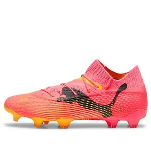PUMA Future Ultimate Fg Ag "forever Faster Pack" Soccer Cleats - Sunset Glow/black/sun Stream