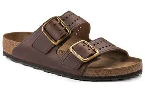 BIRKENSTOCK Arizona Bold Leather Sandals - Brown