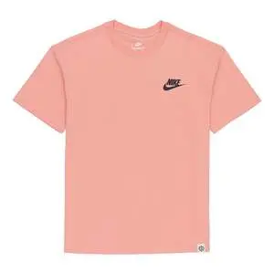 Nike Back Avatar Printing Loose Casual Short Sleeve Light Madder Brown T-shirt - Multi-color