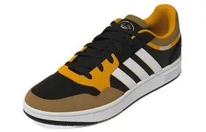 Adidas Hoops 3.0 High Top Sneakers - Black/brown/yellow