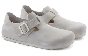 BIRKENSTOCK London Suede Leather Shoes - White