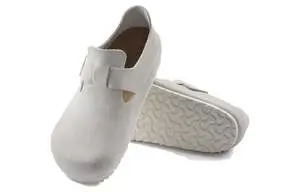 BIRKENSTOCK London Suede Leather Shoes - White