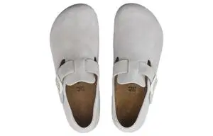 BIRKENSTOCK London Suede Leather Shoes - White