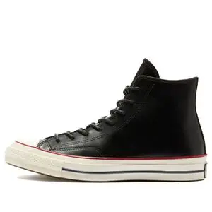 CONVERSE Chuck 70 Hi Color Leather Lace Up Sneakers - Black