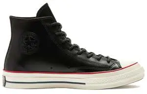 CONVERSE Chuck 70 Hi Color Leather Lace Up Sneakers - Black