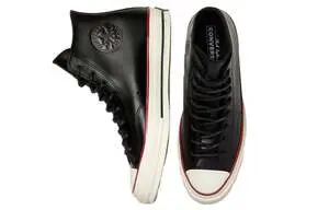 CONVERSE Chuck 70 Hi Color Leather Lace Up Sneakers - Black