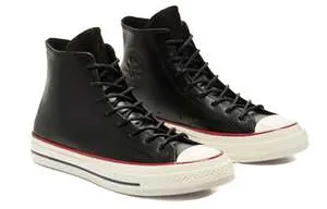 CONVERSE Chuck 70 Hi Color Leather Lace Up Sneakers - Black