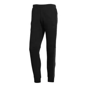 Adidas Pattern Lacing Elastic Waistband Sports Pants - Black