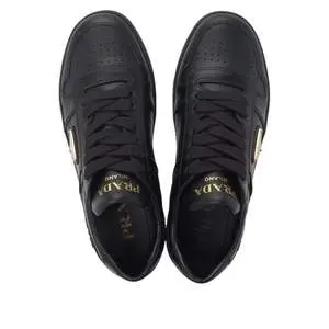 Prada Downtown Leather Low Top Sneakers
