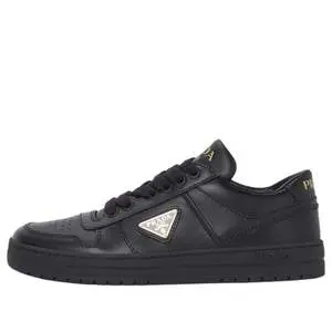 Prada Downtown Leather Low Top Sneakers