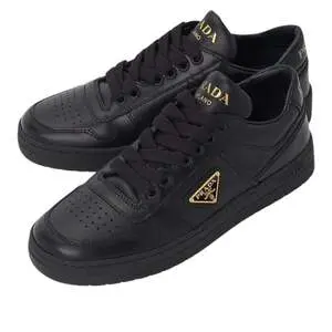 Prada Downtown Leather Low Top Sneakers