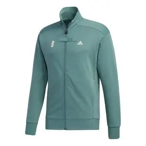 Adidas Wj Tt Cardigan Stand Collar Casual Sports Jacket - Green