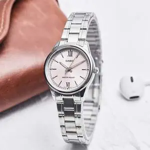 Casio Quartz Analog Timepiece - Silverpink