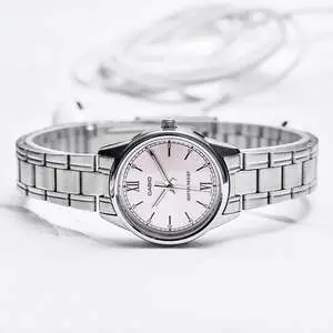Casio Quartz Analog Timepiece - Silverpink