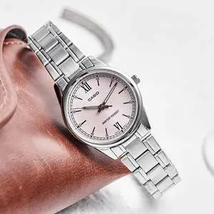 Casio Quartz Analog Timepiece - Silverpink