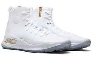 Under Armour Curry 4 High Top Sneakers - White